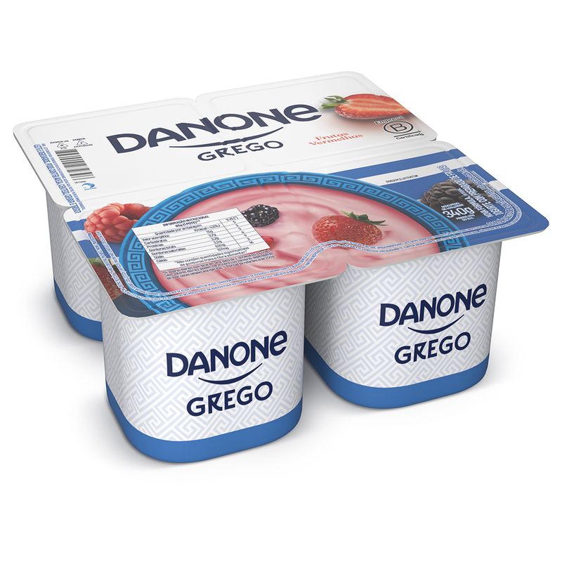 Iogurte Grego Danone Frutas Vermelhas 340g