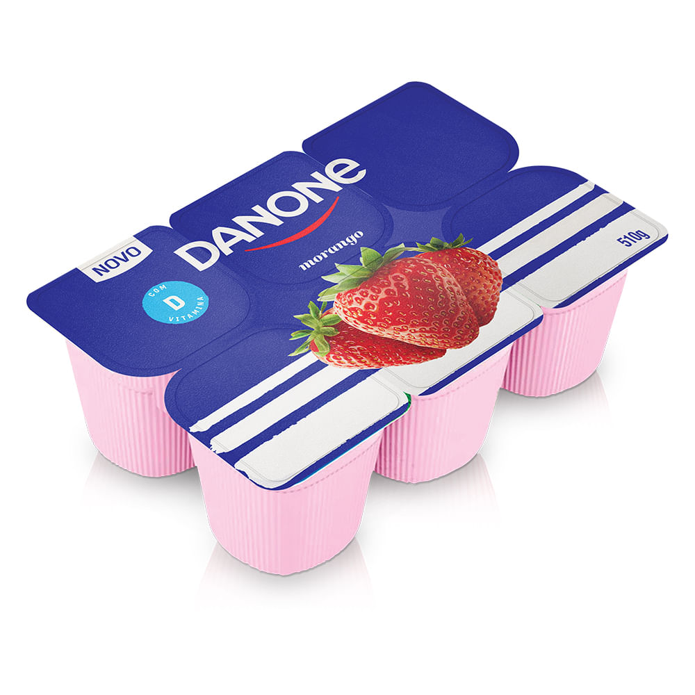 Bebida Láctea Danone Morango 510g