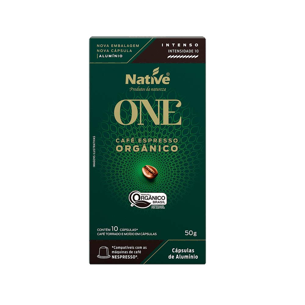 Bebida Máquina Native Orgânica Cafe Intenso Com 10 Cápsulas