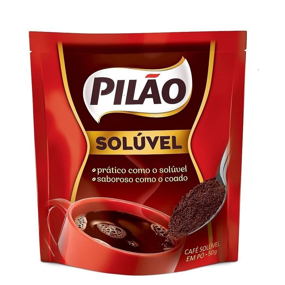 Café solúvel em sachê Pilão 50g