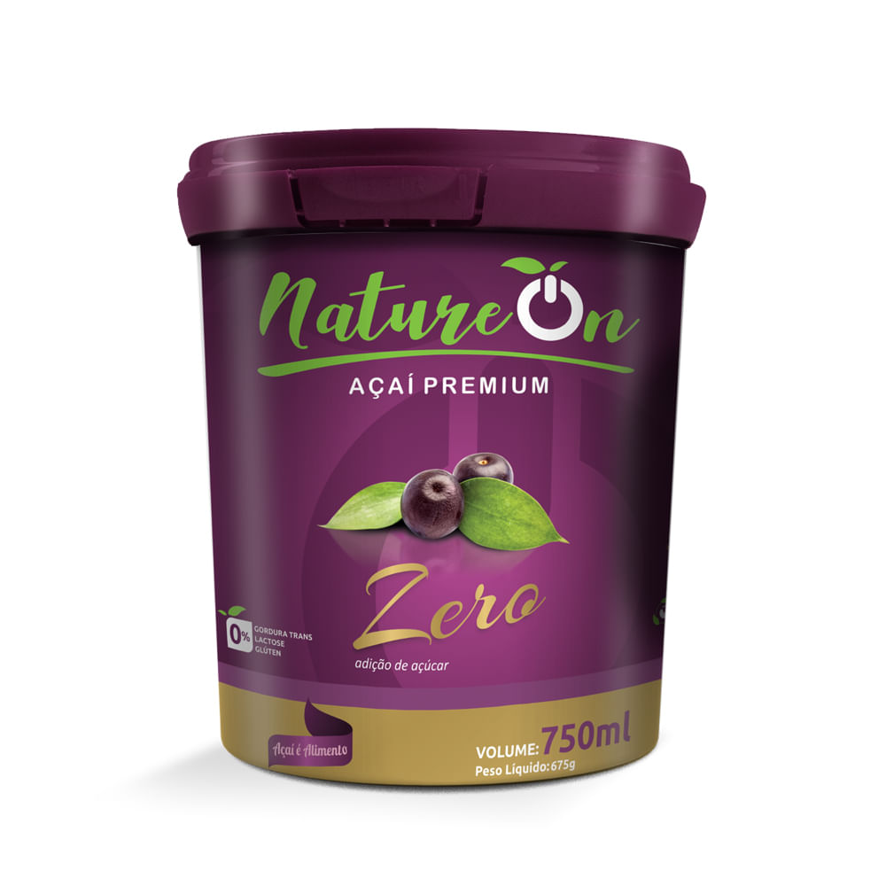 Açaí Nature On 750ml Zero Açúcar