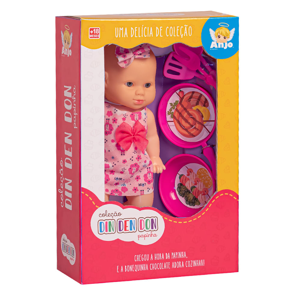 Boneca Coleção Din Den Don Papinha Anjo