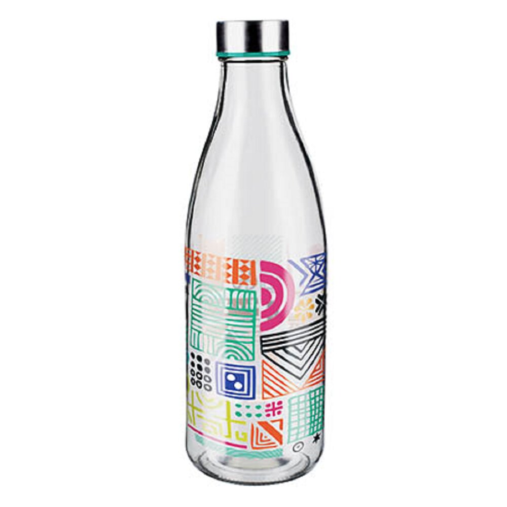 Garrafa Vidro Euro Decorada Peruana 950ml