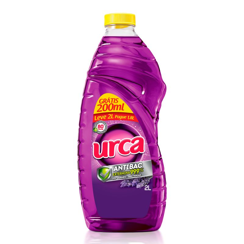 Desinfetante Urca Lavanda Leve 2L Pague 1,8L