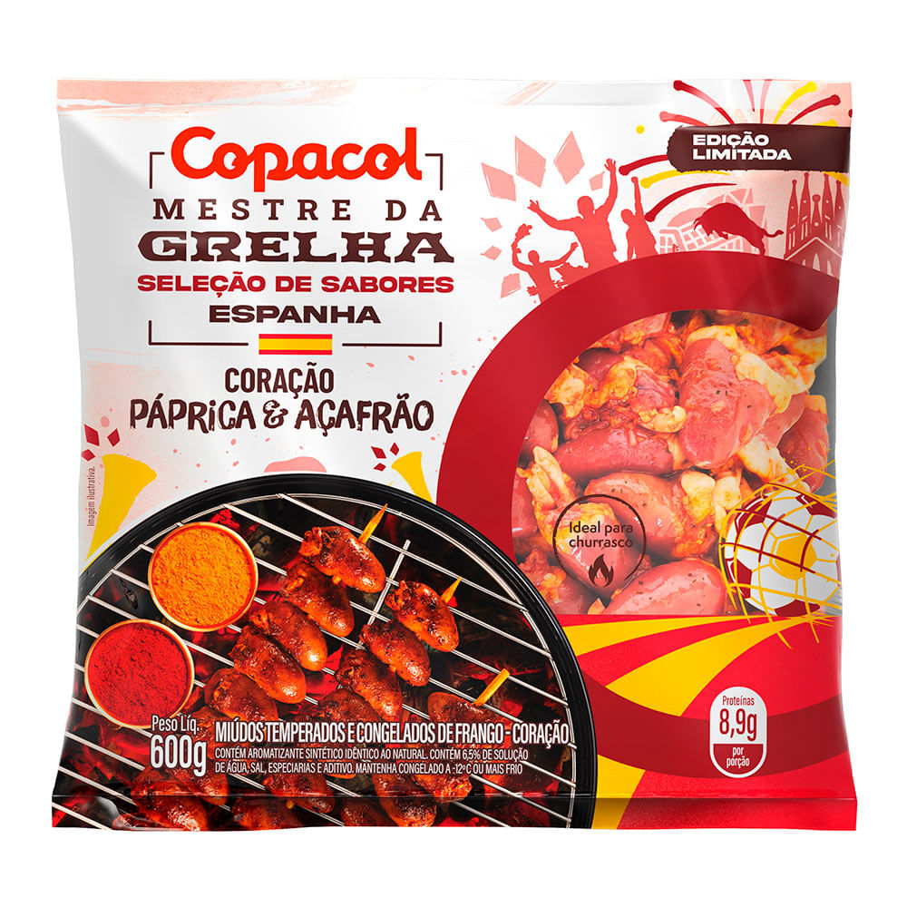 Coração de Frango Temperado Copacol 600g