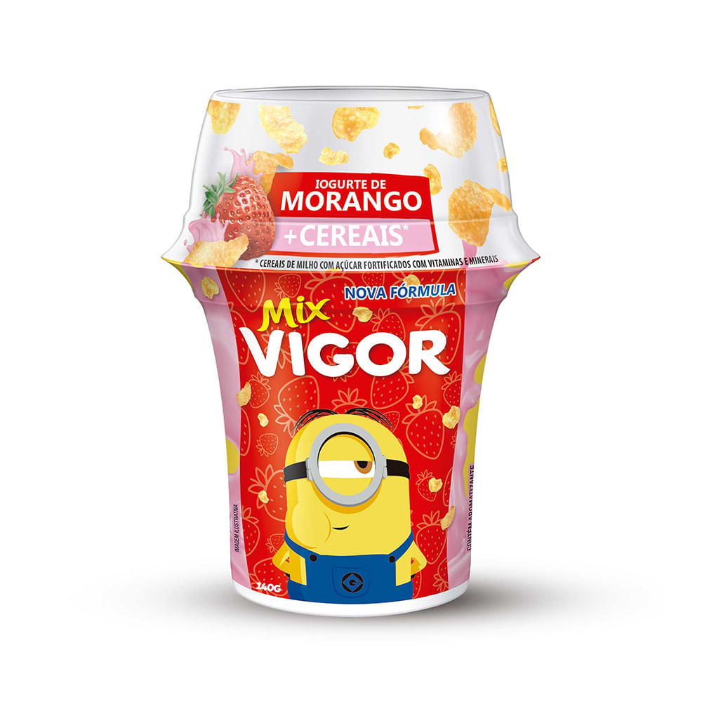 Iogurte Vigor Mix Morango Com Sucrilhos 140g