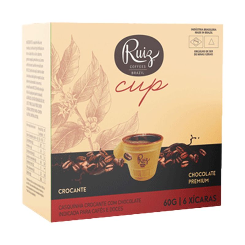 Casquinha Crocante Ruiz Coffees Chocolate Premium 60g