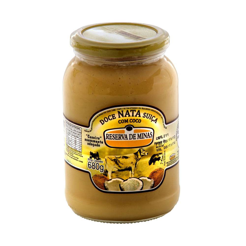 Doce Nata Suiça R Minas 680g Com Coco
