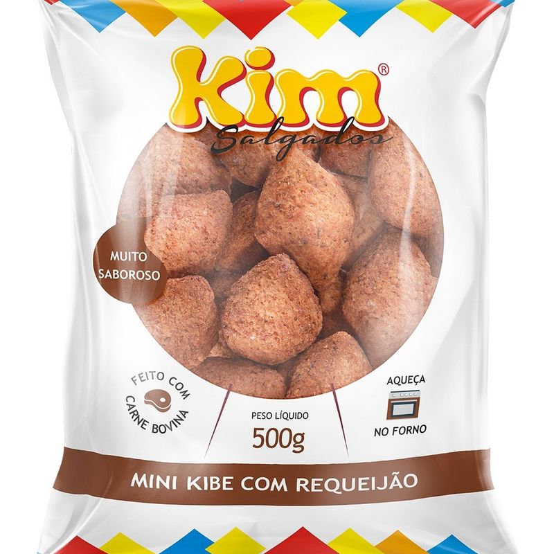 Mini Kibe Com Requeijão Kim 500g