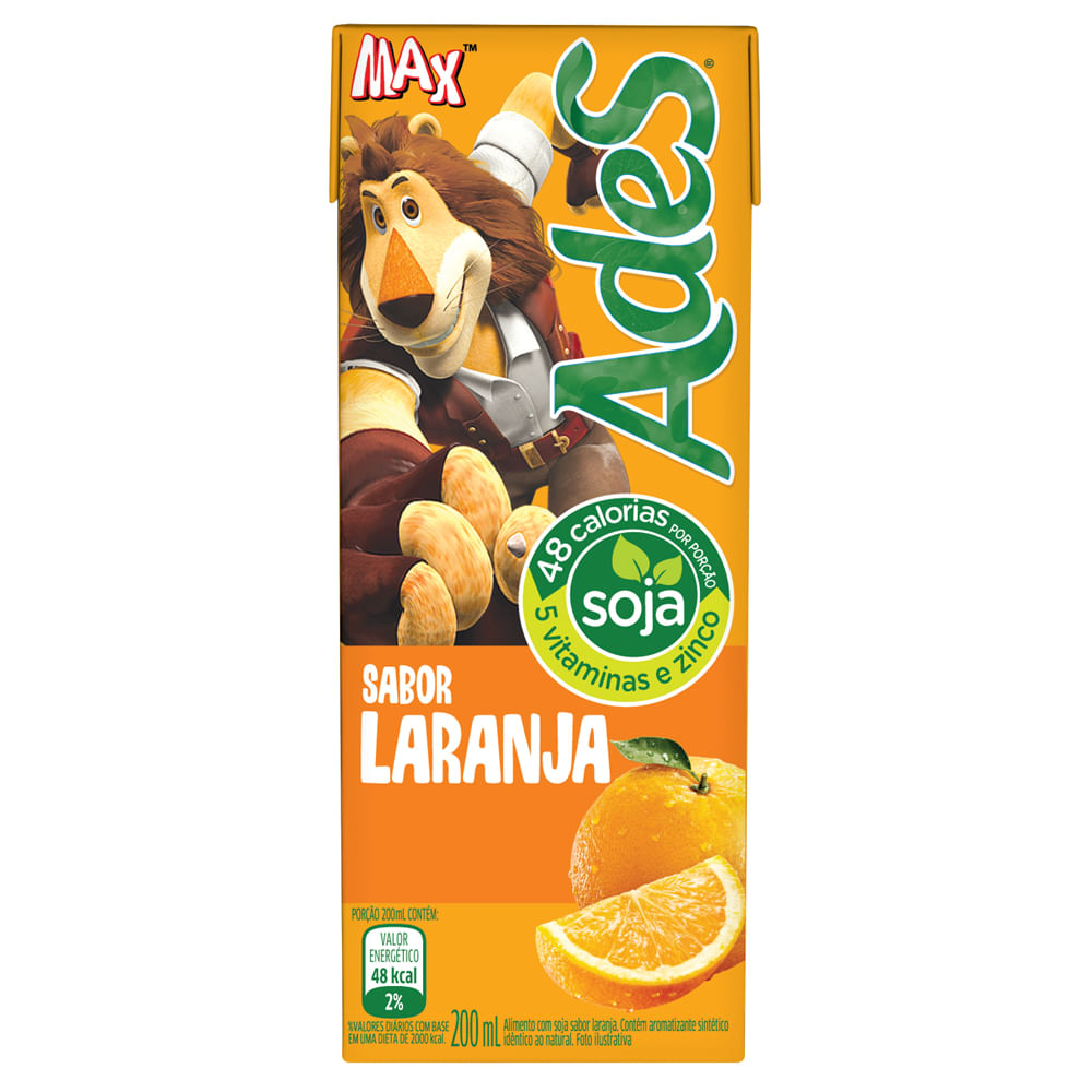 Ades Frutas Sabor Laranja TP 200ml