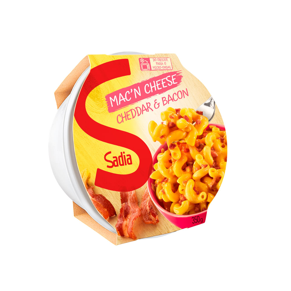 Prato Pronto Mac'N Cheese Sadia 350g Cheddar E Bacon