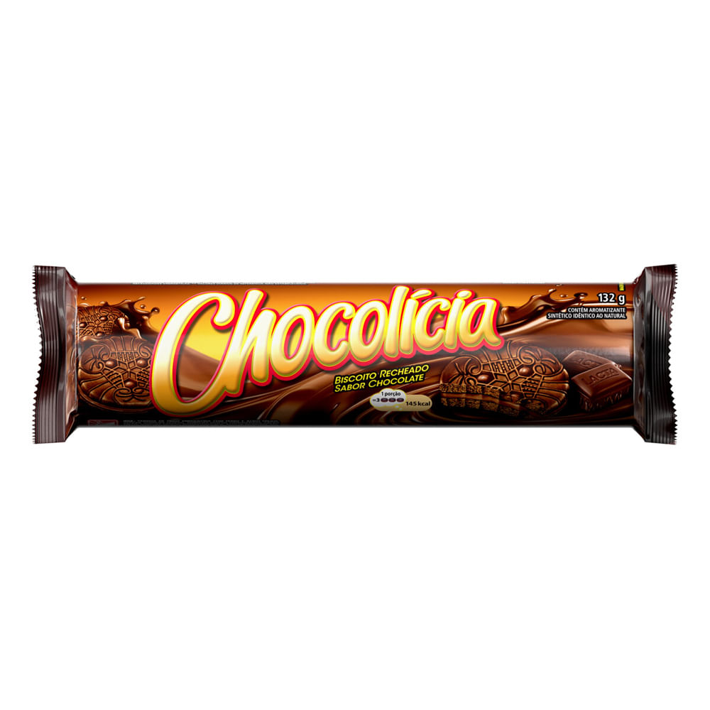 Biscoito recheado Chocolícia 132g