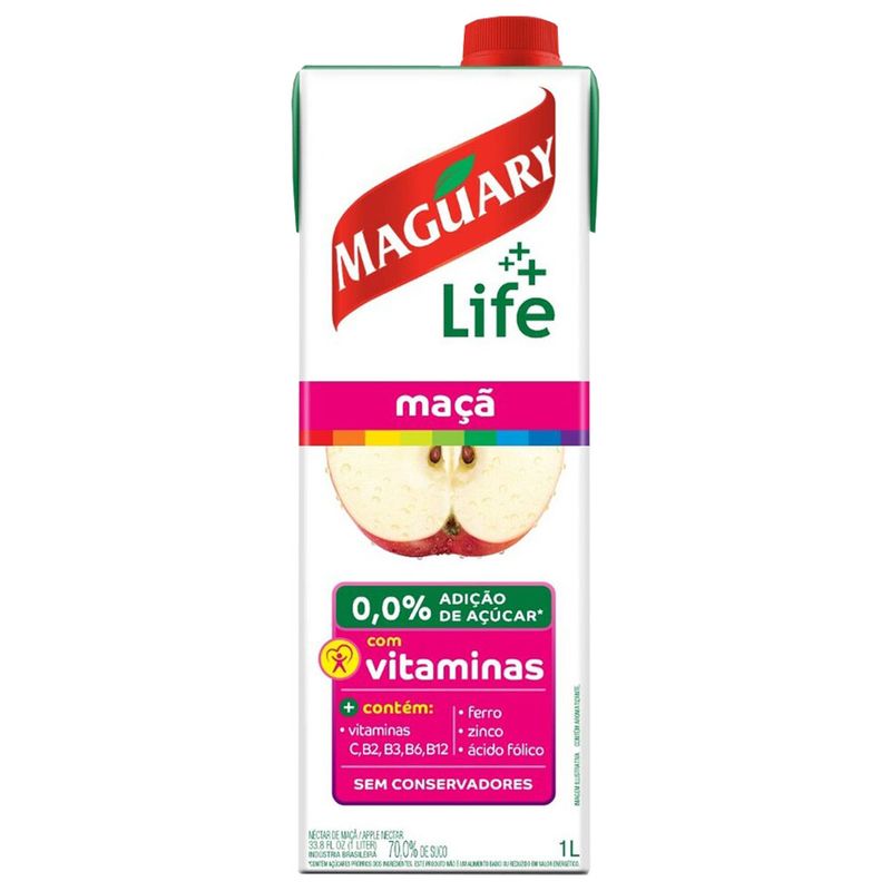 Bebida Com Suco Maguary Life Maçã 1L - Supermercado Savegnago