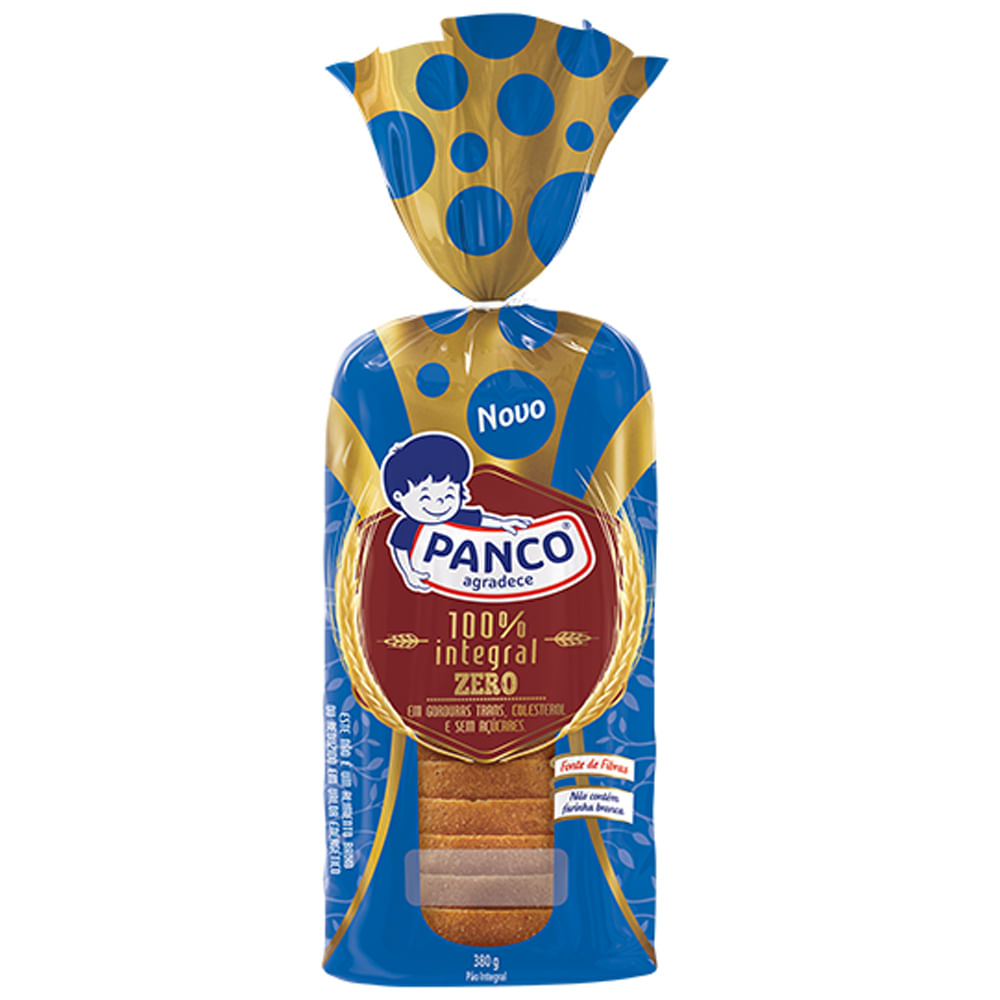 Pão de forma integral zero Panco 380g