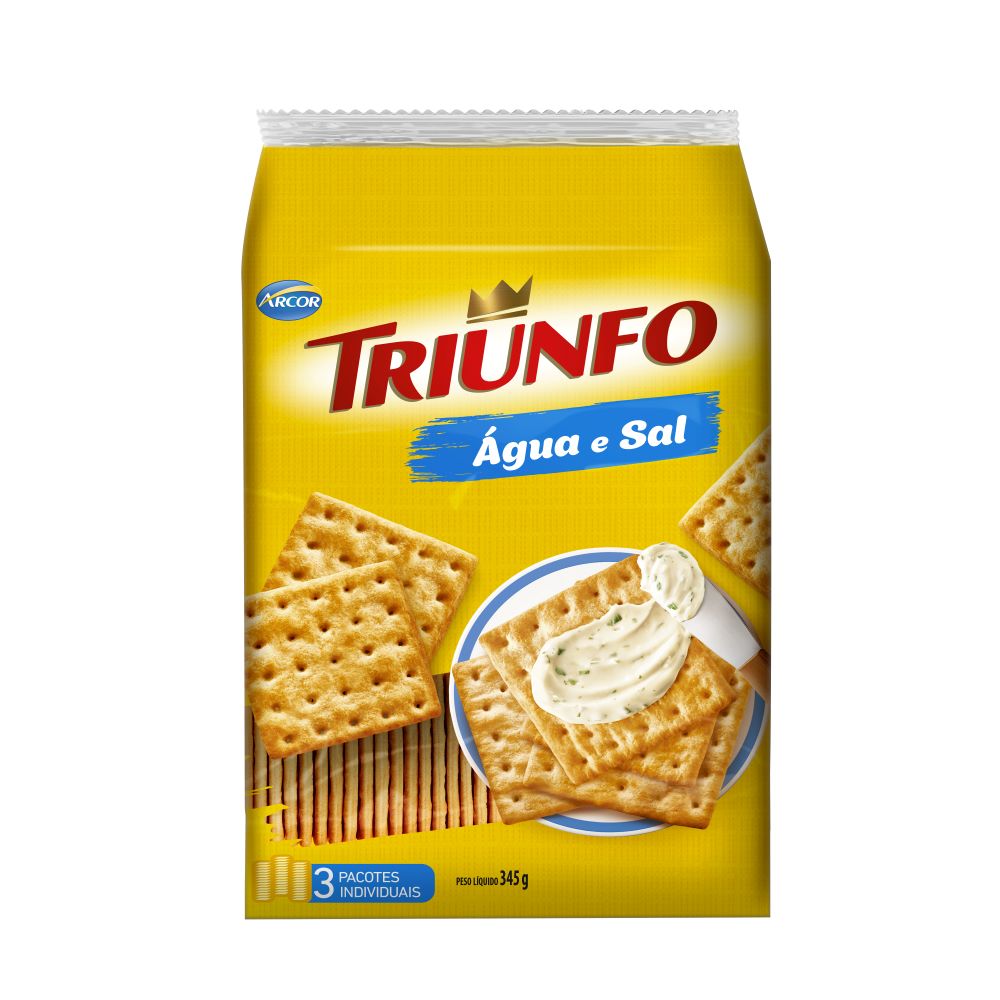 Biscoilto Salgado Triunfo 345g Água e Sal