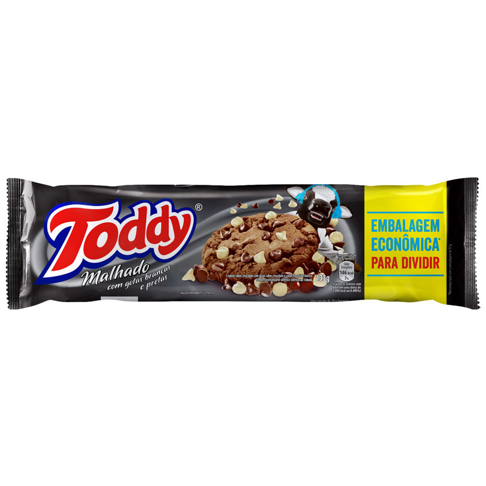 Biscoito Cookie Toddy 133g Malhado