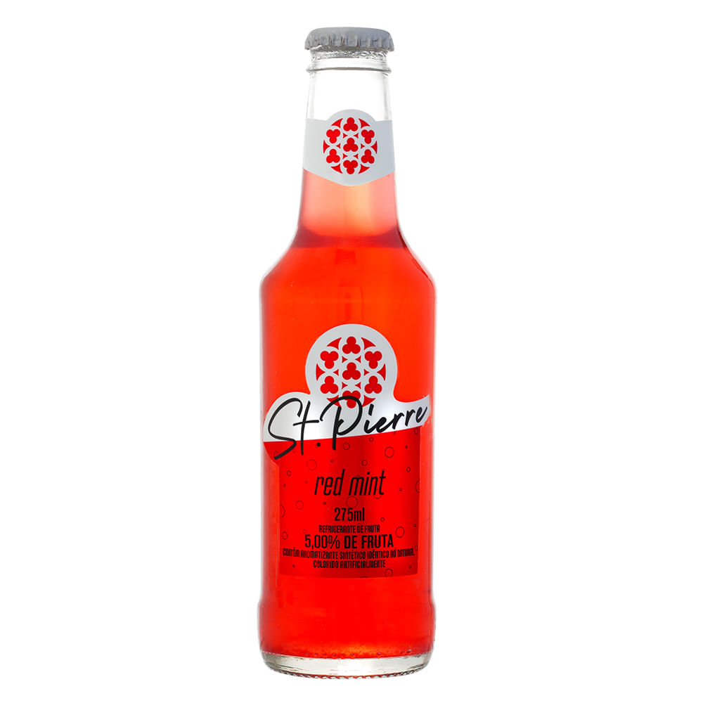 Bebida Gaseificada St Pierre Red Mint 275ml Long Neck