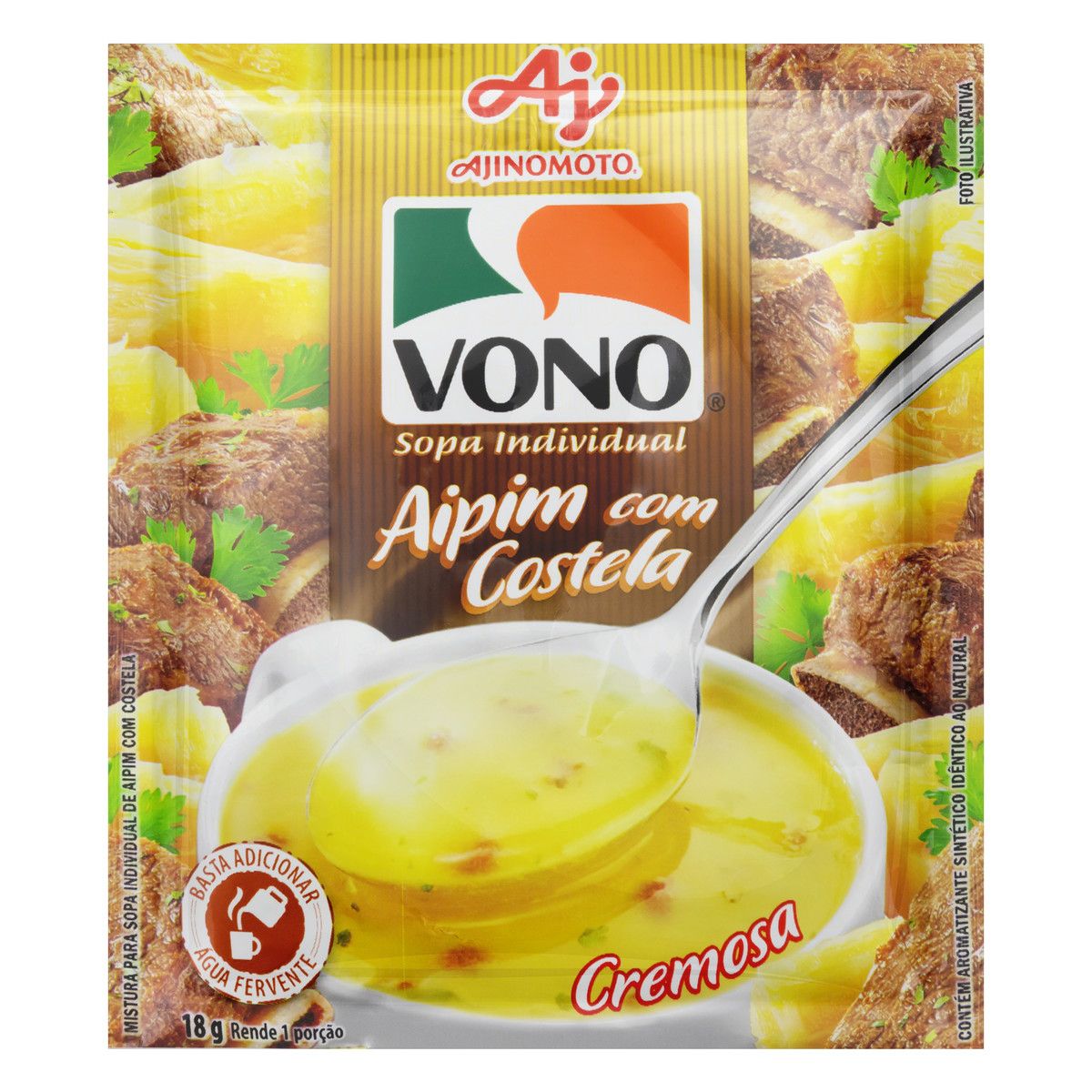 Sopa Instantânea Vono 18g Costela
