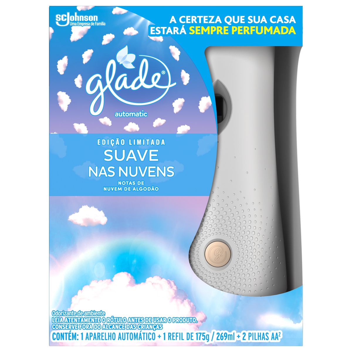 Odorizador Auto Ap Suave Nuvens Ed Lim Glade 269ml - Supermercado Savegnago
