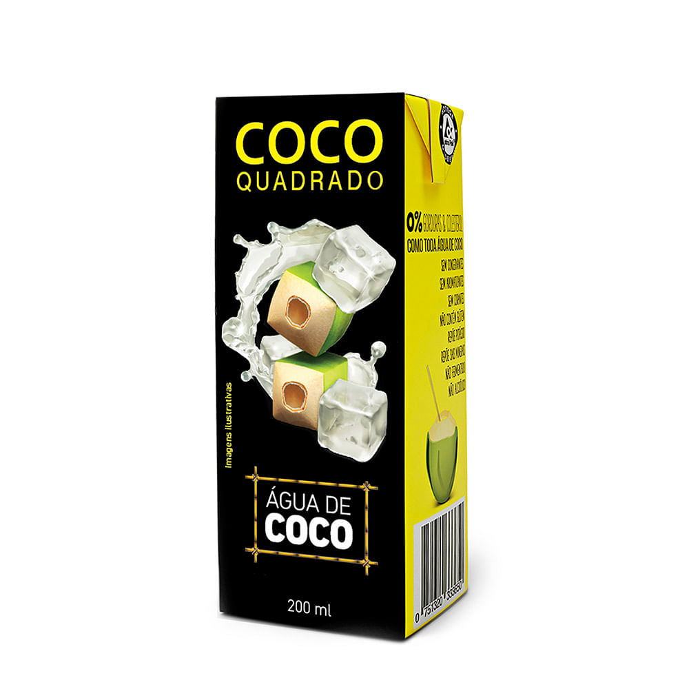 Água de Coco Coco Quadrado Tradicional 200ml