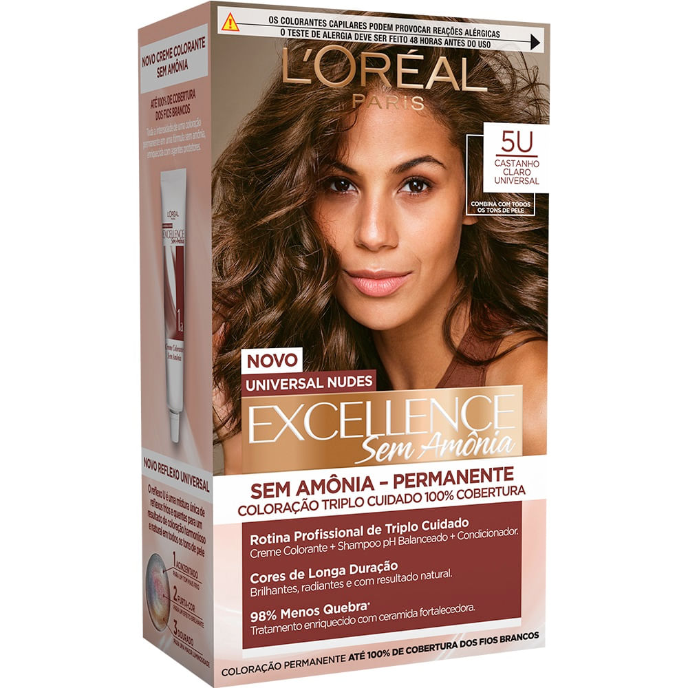 Tintura Excellence Sem Amonia Castanho Claro