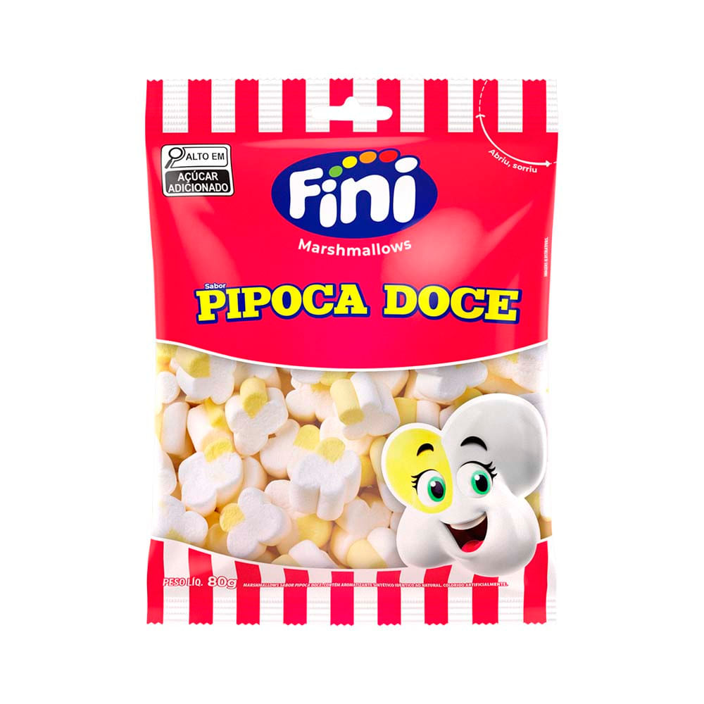 Marshmallow Fini Pipoca Doce 80g