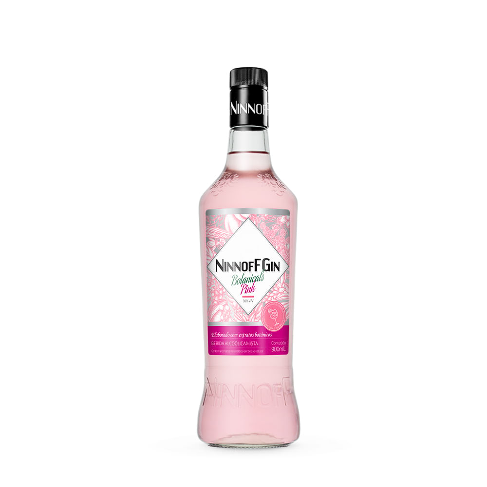 Bebida Mista Ninnoffgin Botanicals Pink 900ml