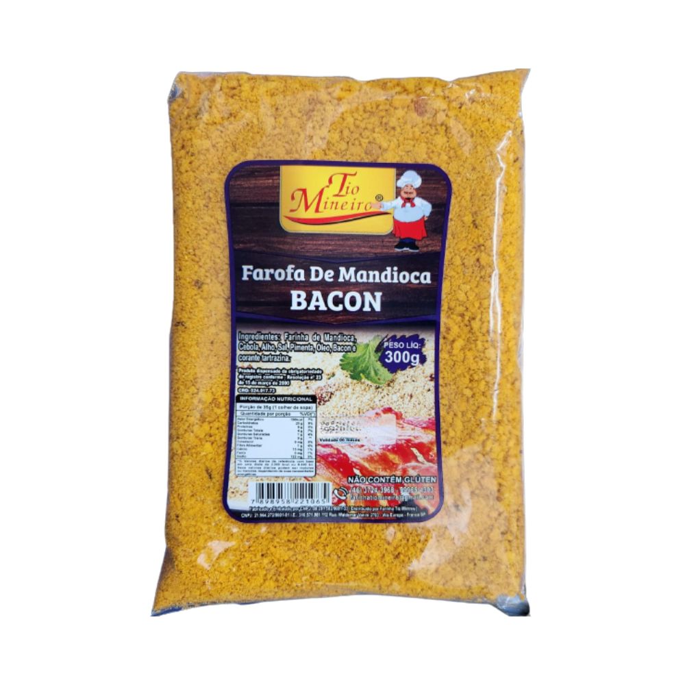 Farinha Mandioca Tio Mineiro Bacon 300g