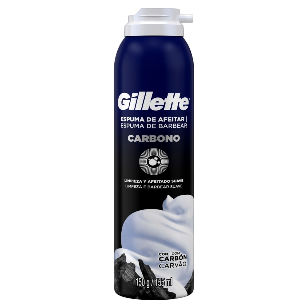 Espuma Barbear Carvão Gillette 150g