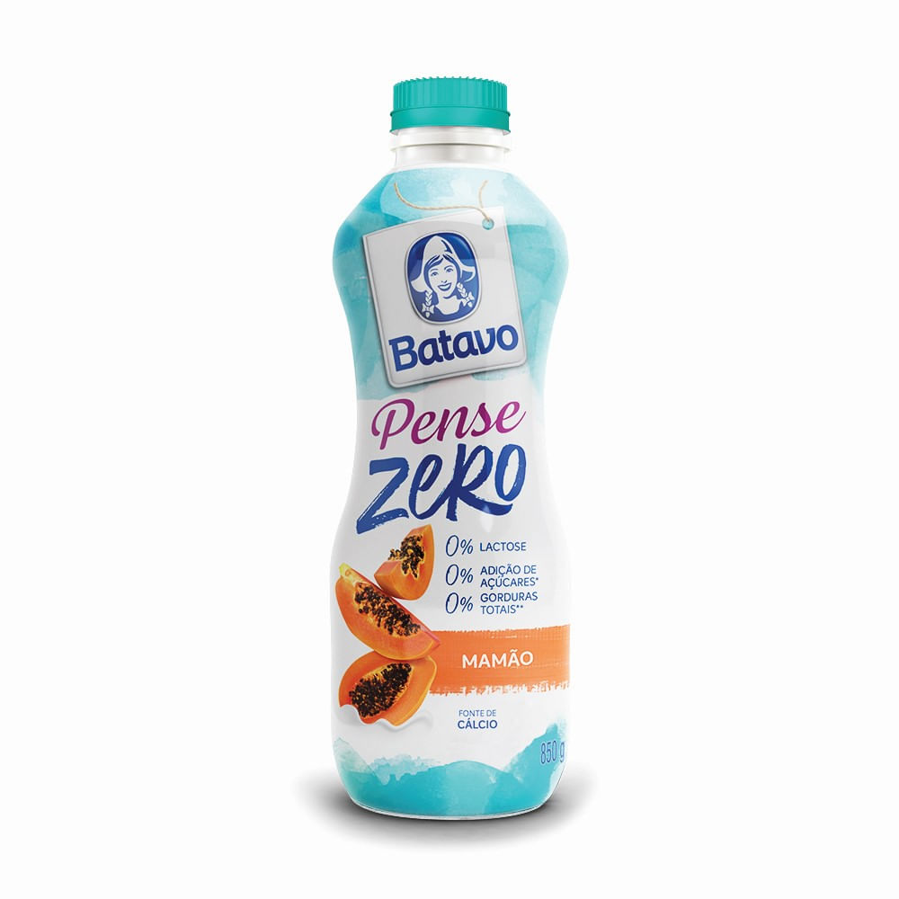 Iogurte Líquido Batavo Pense Zero 850g Mamão