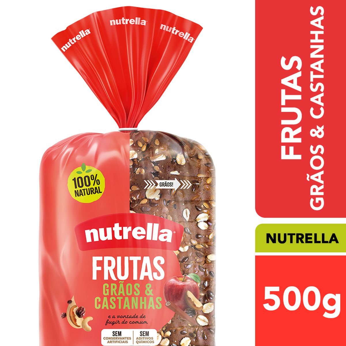Pão Nutrella Supreme 450g Frutas