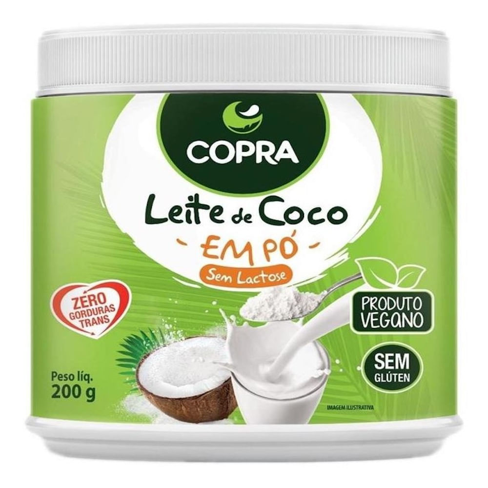 Leite de Coco em Pó Copra Sem Lactose 200g