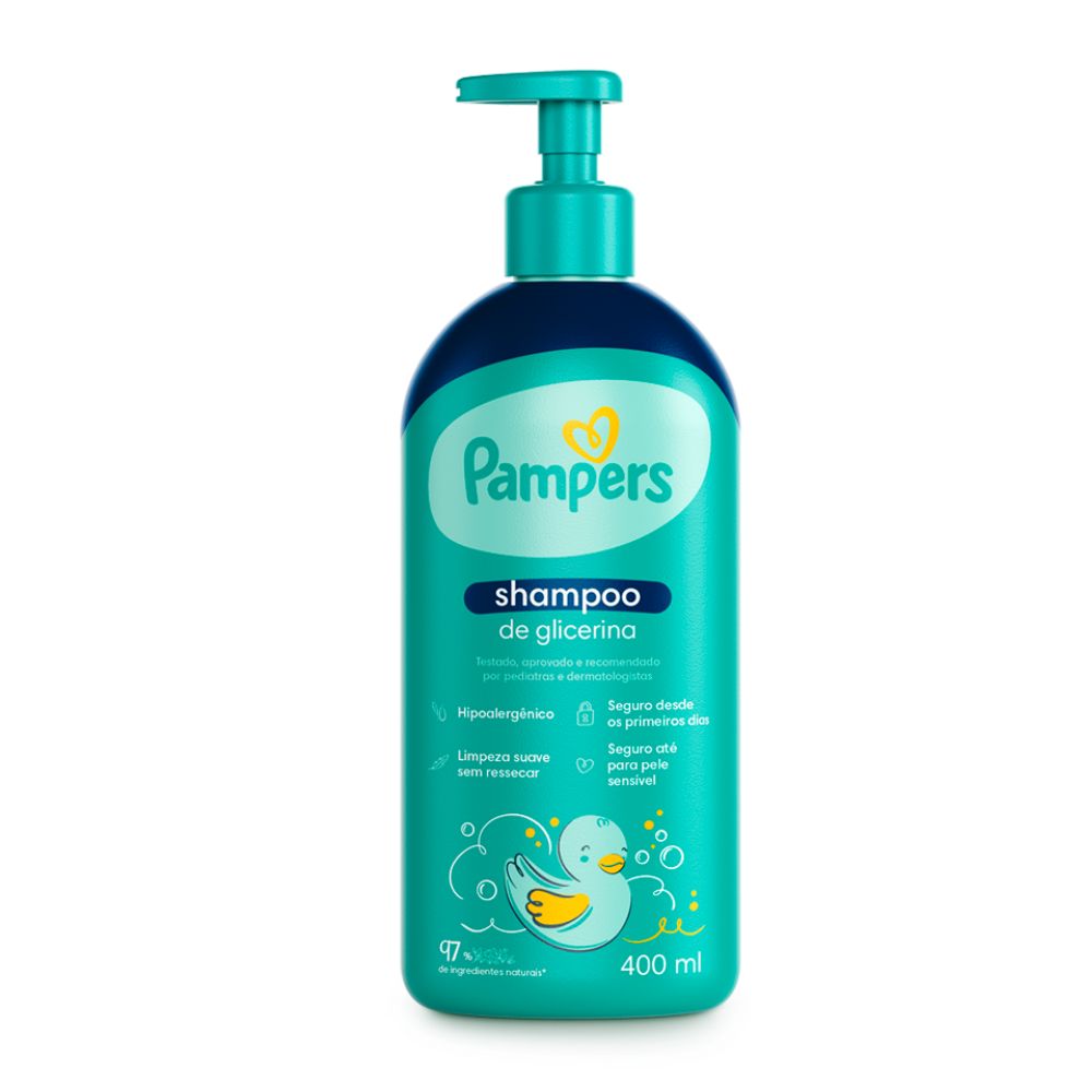 Shampoo Infantil Pampers Glicerina 400ml