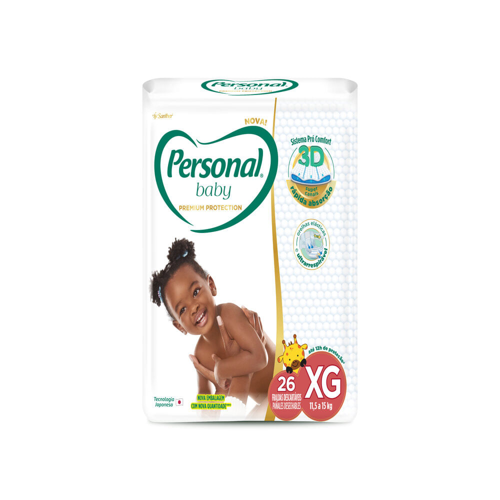 Fralda Personal Baby Premium XG 26 Unidades
