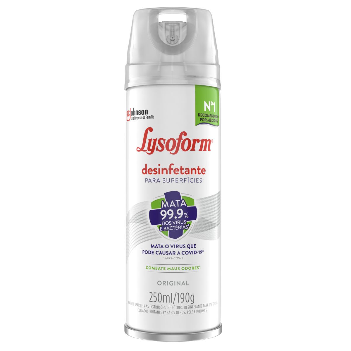 Desinfetante Lysoform Aerosol Original 250ml