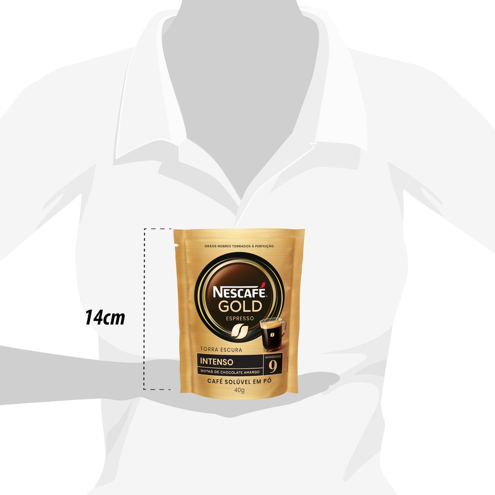 Café Solúvel NESCAFE GOLD Intensidade 9 Sache 40g