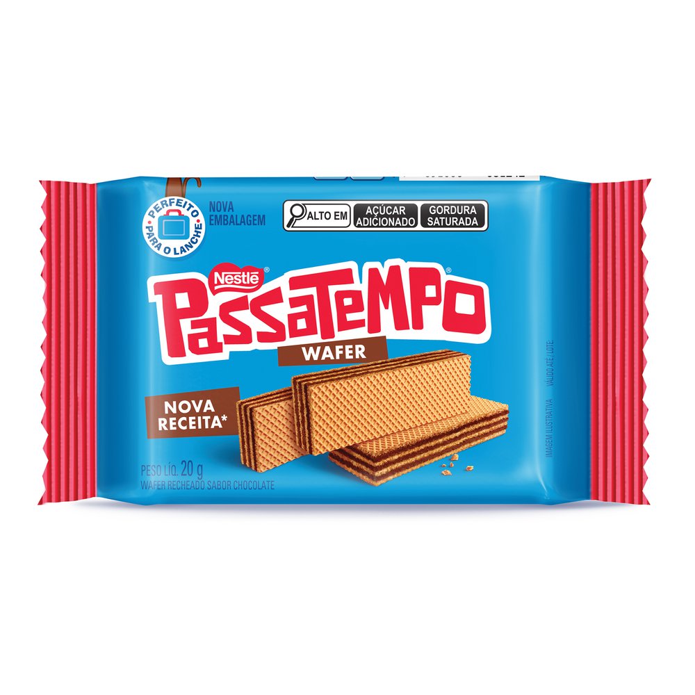 Biscoito Wafer Nestle Passatempo 20g Chocolate