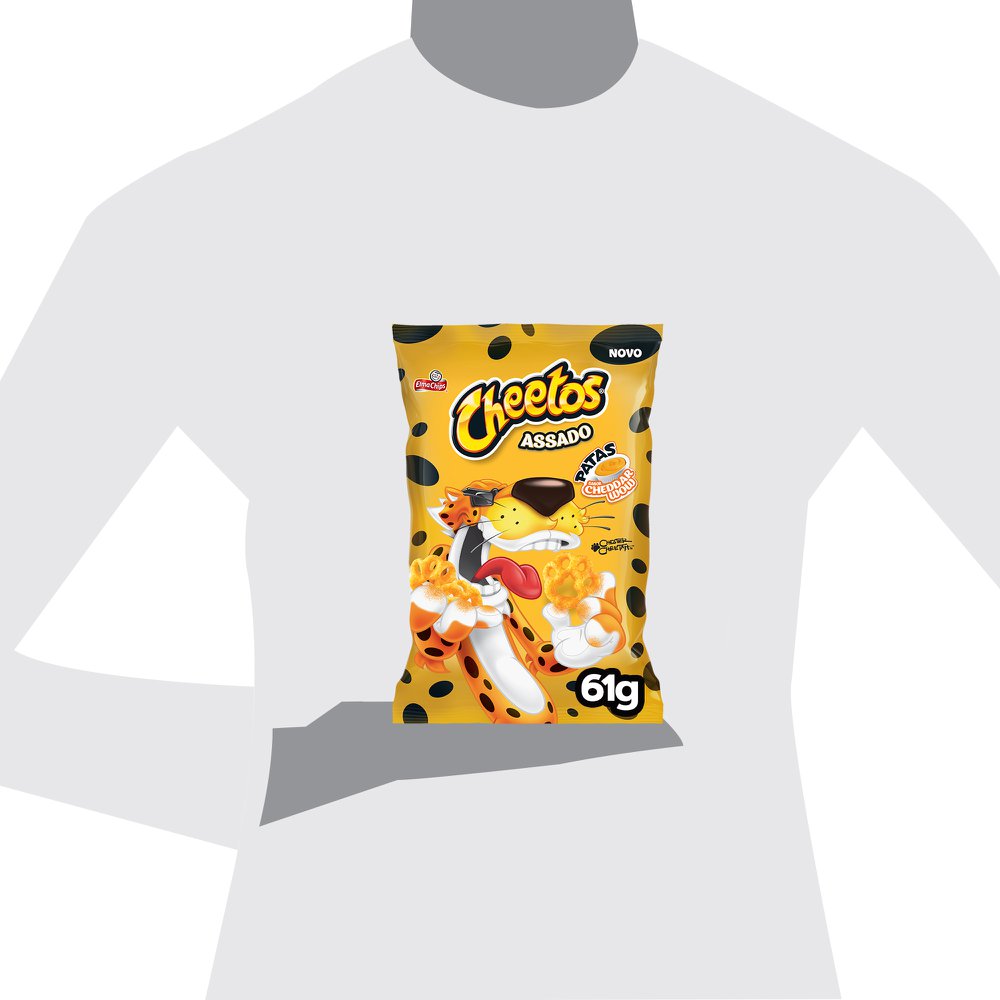 Salgadinho de Milho de Cheddar Cheetos Patas 61G - Supermercado Savegnago