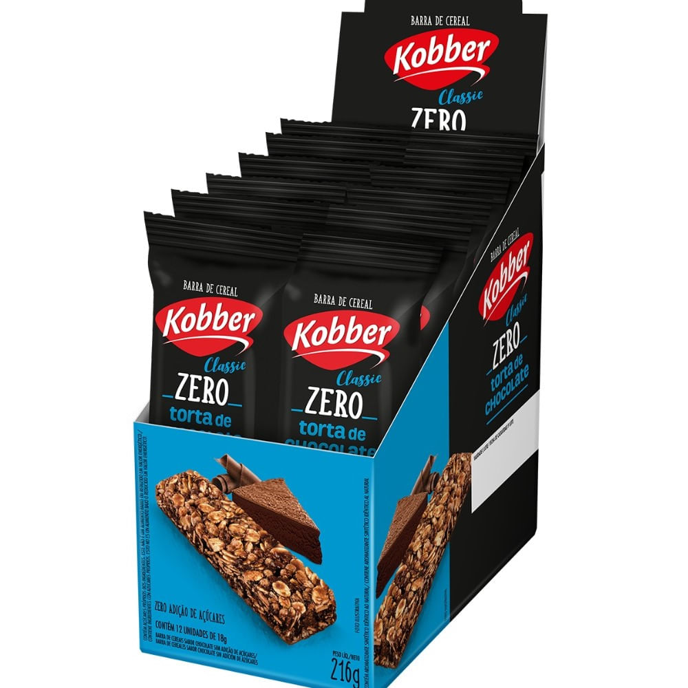 Cereal Barra Kobber Classic Zero 18g Torta Chocolate