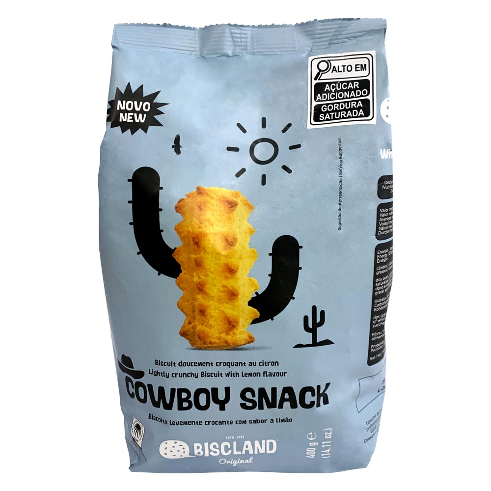 Biscoito Cowboy Limão 400g
