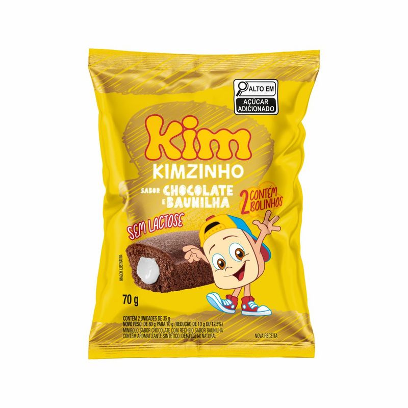 Mini Bolo Kim Chocolate com Baunilha 70g