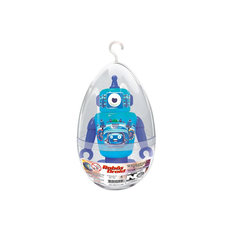 Brinquedo boneco ovo Líder Robodroid