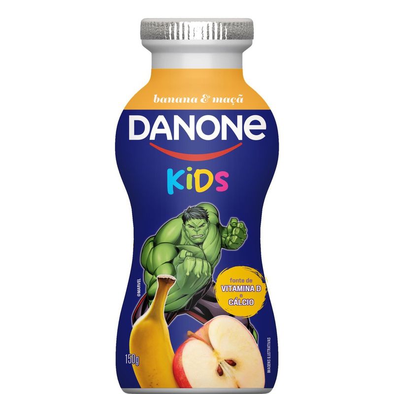 Iogurte Líquido Danone Kids Banana e Maçã 150g