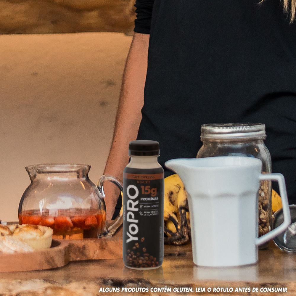 Iogurte Líquido YoPRO Café Expresso 15g de proteínas 250g