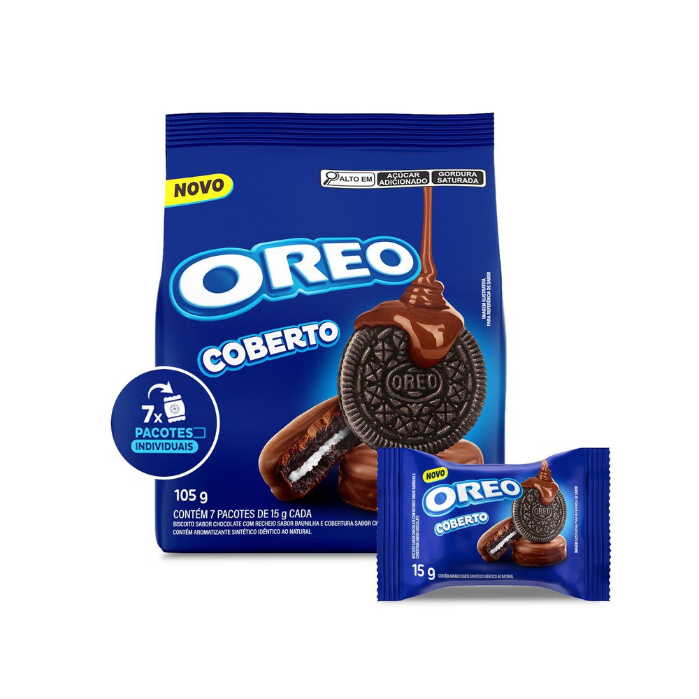 Biscoito Recheado Oreo Coberto com Chocolate 105G