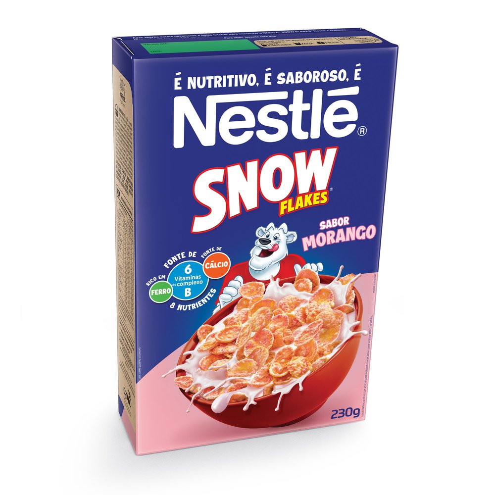 Cereal Matinal Nestlé Snow Flakes Morango 230g