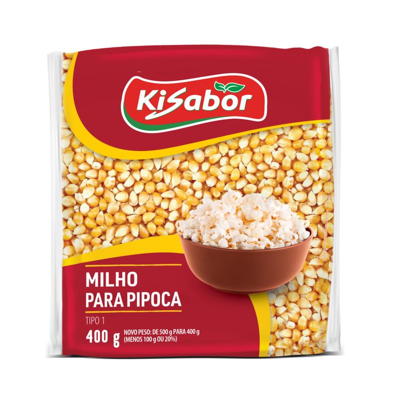 Milho de pipoca Kisabor 400g