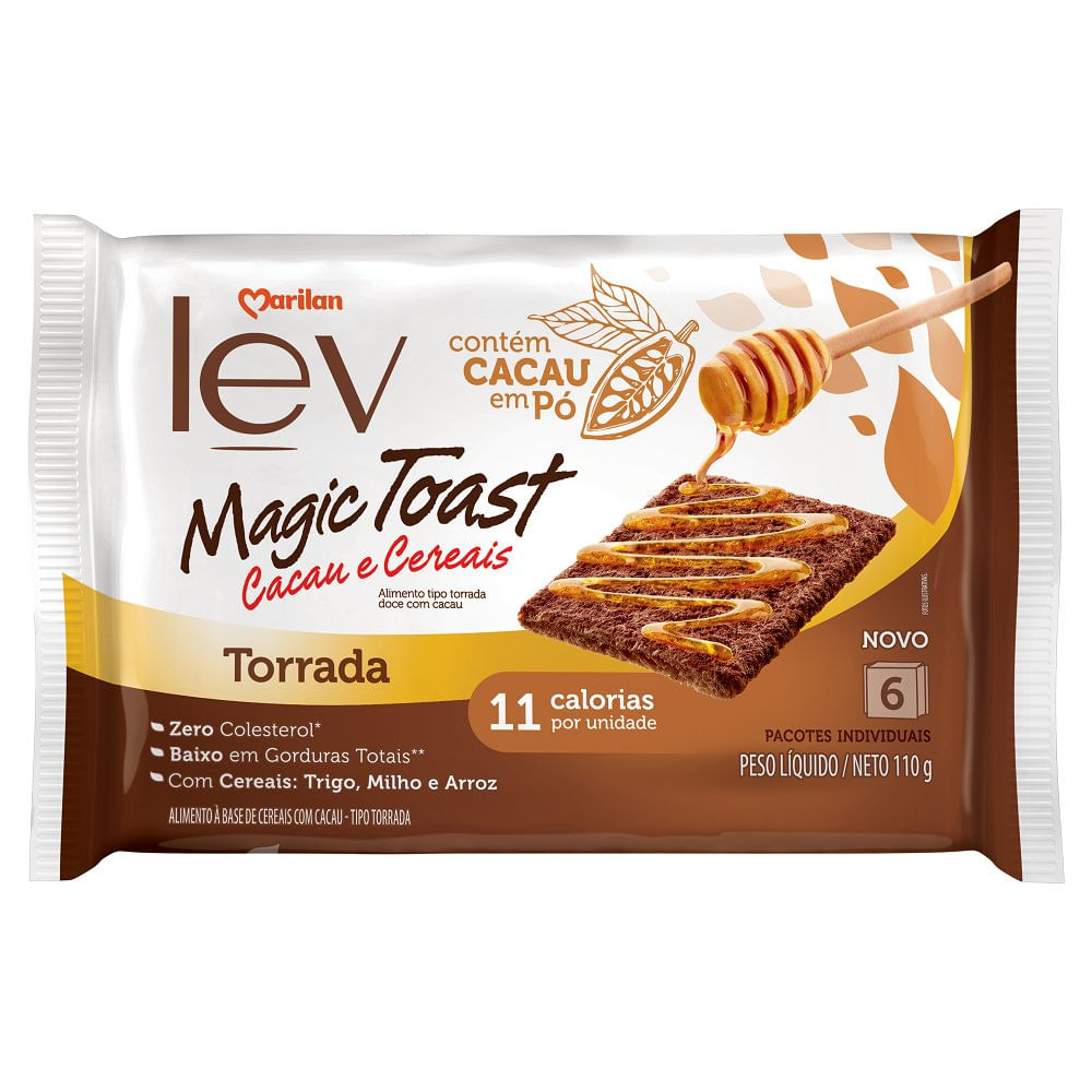 Torrada Marilan Magic Toast Cacau e Cereais 100g | Savegnago