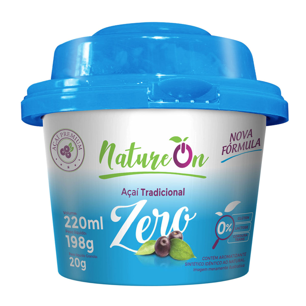 Açaí Nature On com Granola Zero 220ml