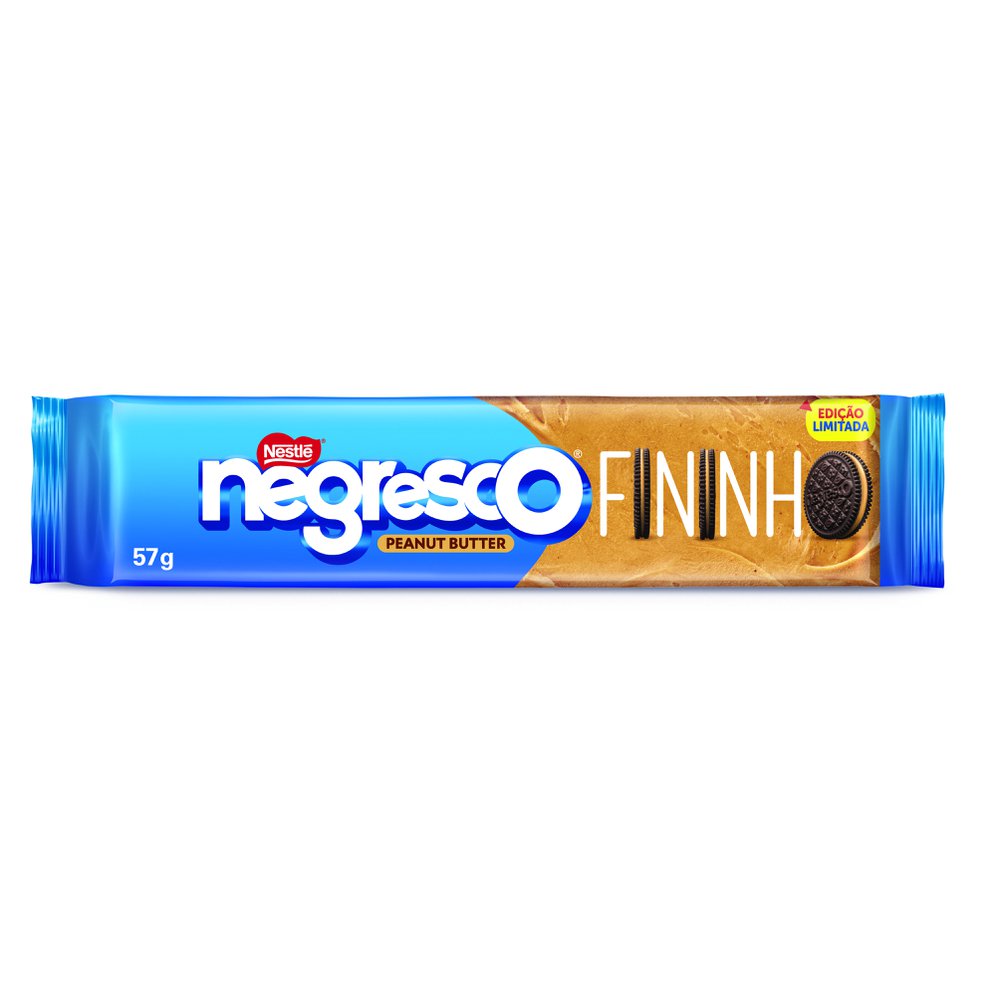 Biscoito Recheado Nestlé Negresco Fininho Peanut Butter 57g